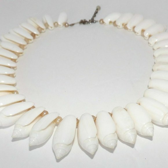 Vintage | Jewelry | Vintage 94s 50s Hawaiian Shell Collar Necklace ...